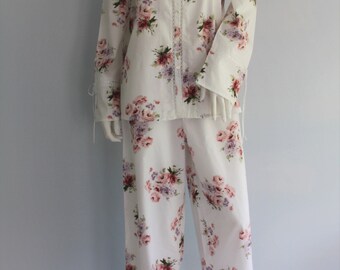 LAURA ASHLEY Cotton Floral PYJAMAS Tags on Unworn Deadstock Etsy UK
