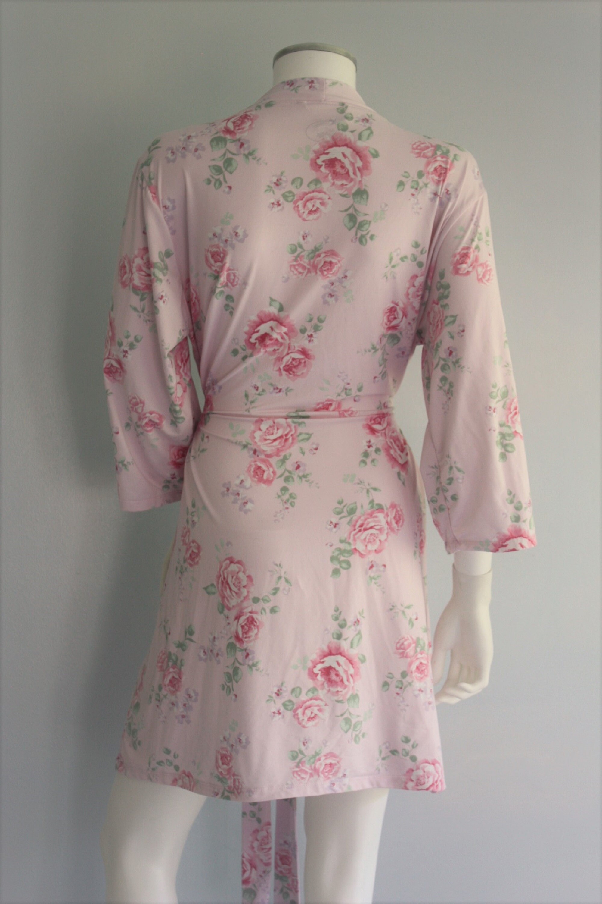 LAURA ASHLEY Pink Floral ROBE Romantic Rose Patterned - Etsy