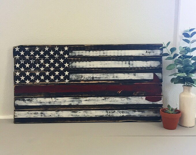 Thin Red Line Axe Flag Firefighter Flag Firefighter Gift - Etsy