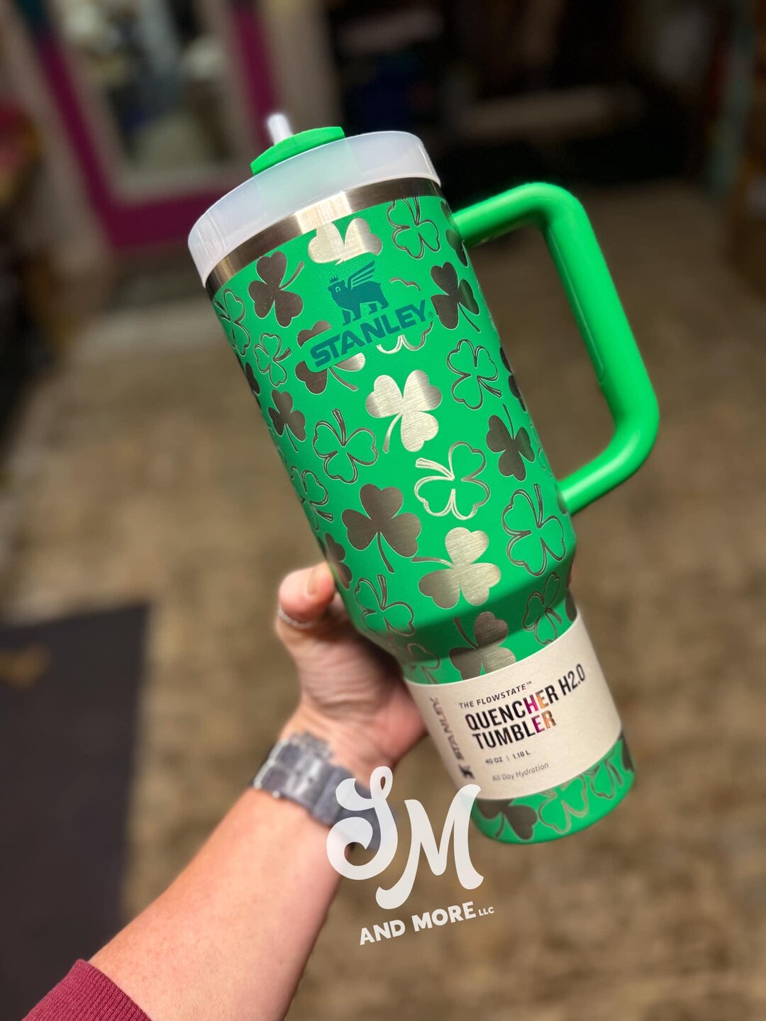 Shamrock Custom Engraved Stanley, St. Patrick's Day, Shamrocks, Lucky ...