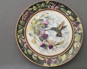 Hummingbird plate | Etsy