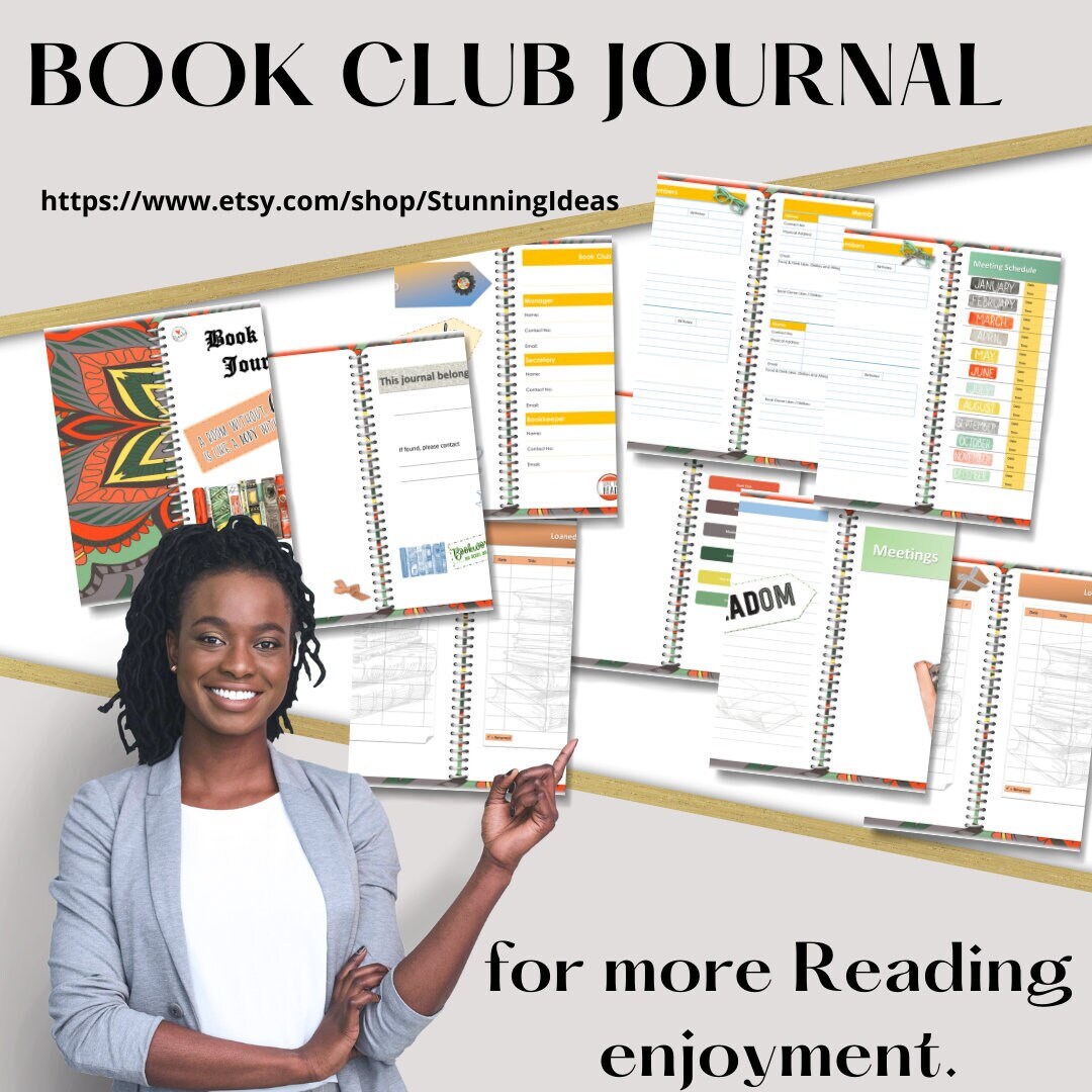 Book Club Journal - Goodnotes - Etsy