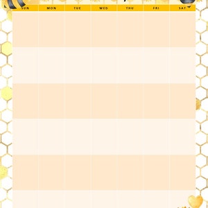 Bee Positive Planner, DIY Printable, Weekly Planner, Monthly Planner ...