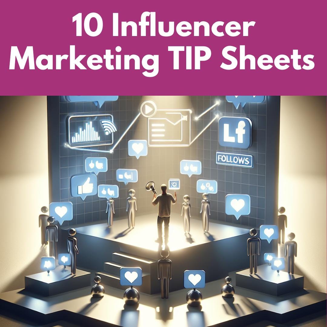 10 Influencer Marketing Tip Sheets – Grow Your Brand & Boost Sales! - Etsy