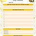 Bee Positive Planner DIY Printable Weekly Planner Monthly - Etsy