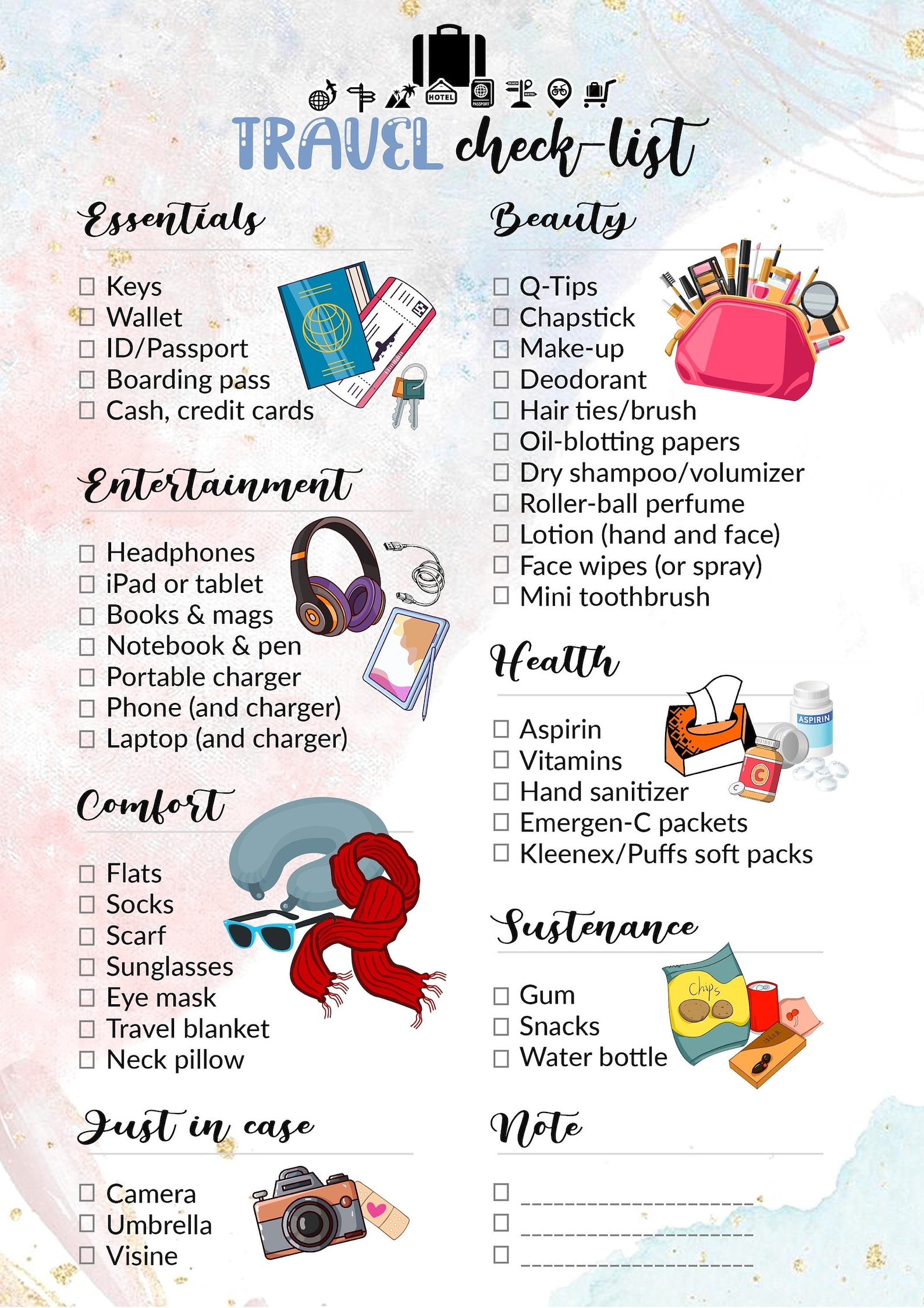 Travel Checklists - Stay Organized and Stress-free on Your Next Trip ...