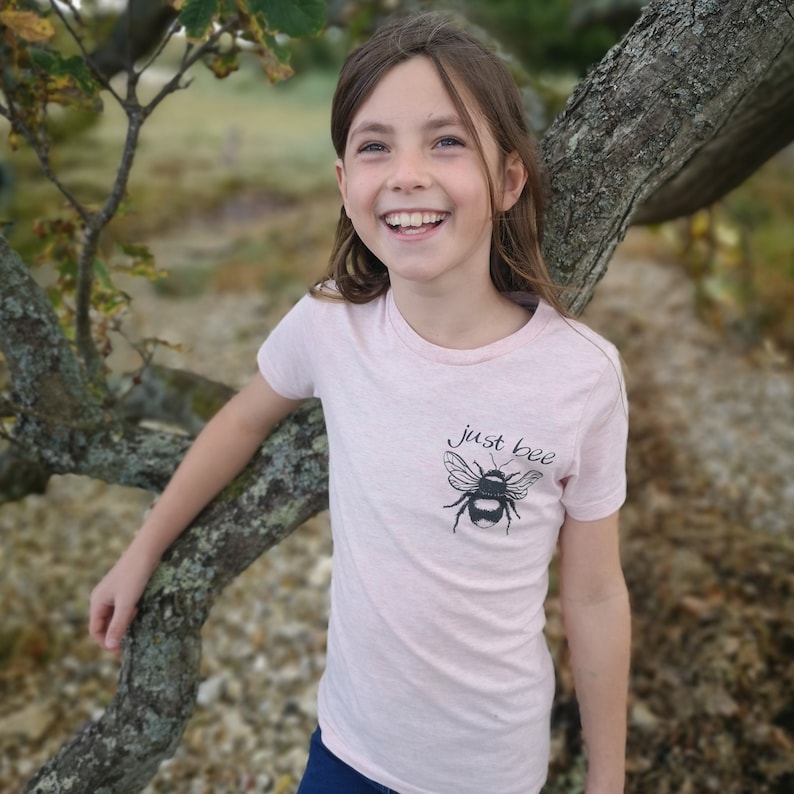 Kids Bee T-shirt, Kids Shirt, Cute Kind Clothing, Kids Organic Tee, Bee ...