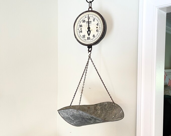 RARE FIND! Vintage Produce Scale With Original Scoop - Hanging Grocery ...