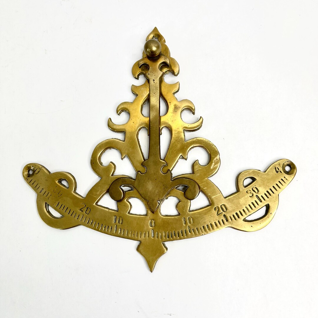 Brass Inclinometer, Vintage Wall Art, Mariners Navigation Tool, Sextant ...