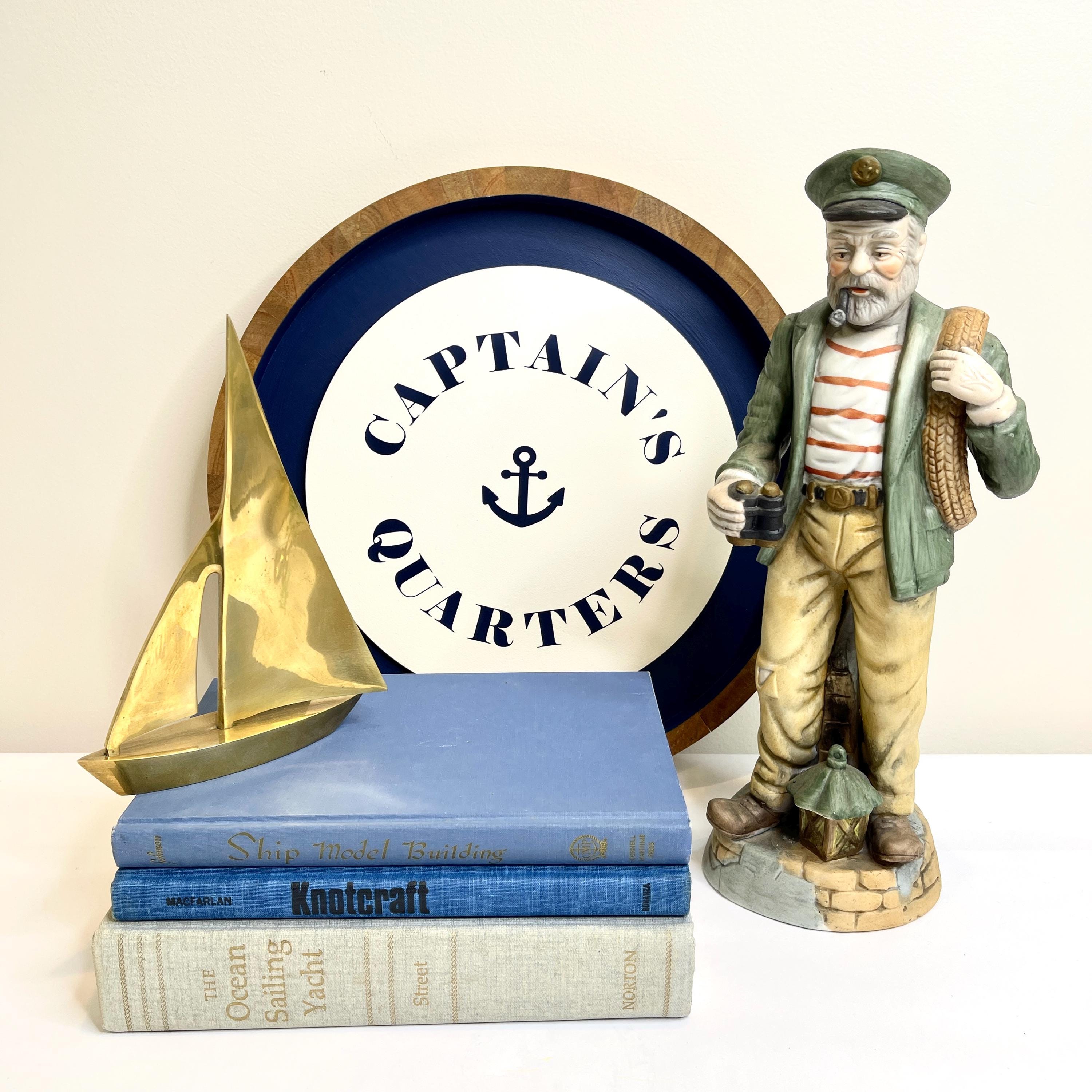 Captain's Quarters Nautical Wood Sign: Beach House Decor - Etsy