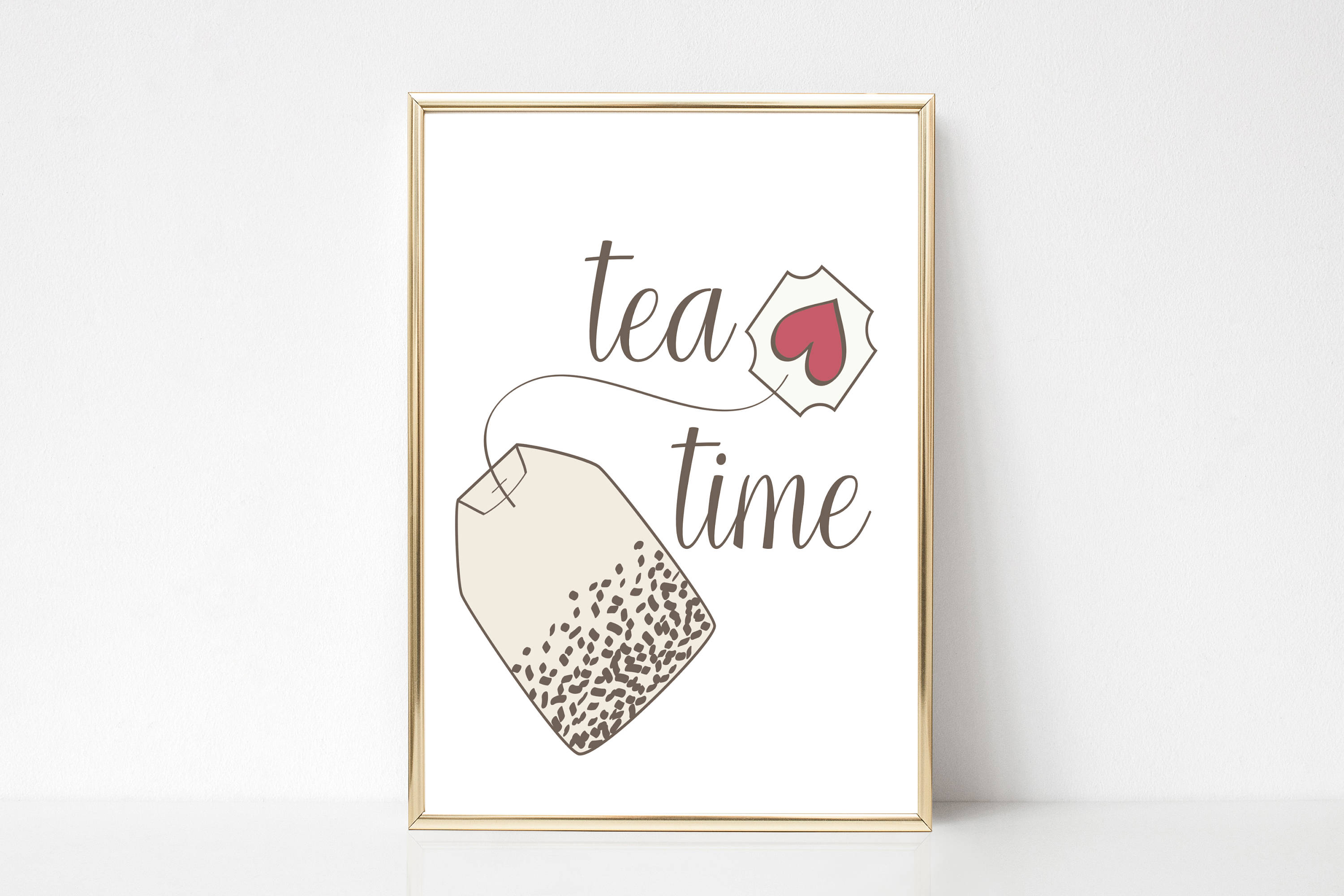 Printable Wall Art, Tea Time Kitchen Decor, Tea Home Decor, Kitchen Tea ...