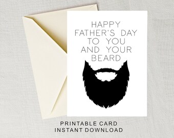 Beard print | Etsy