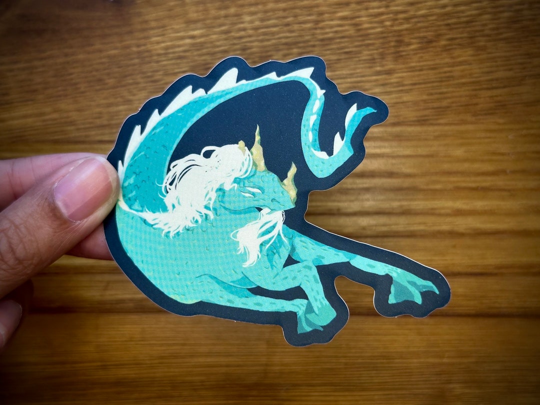 Ki-rin Qi-rin Fantasy Creature Fakemon Mythic Mermaid Unicorn Horse Dnd Large Sticker - Etsy
