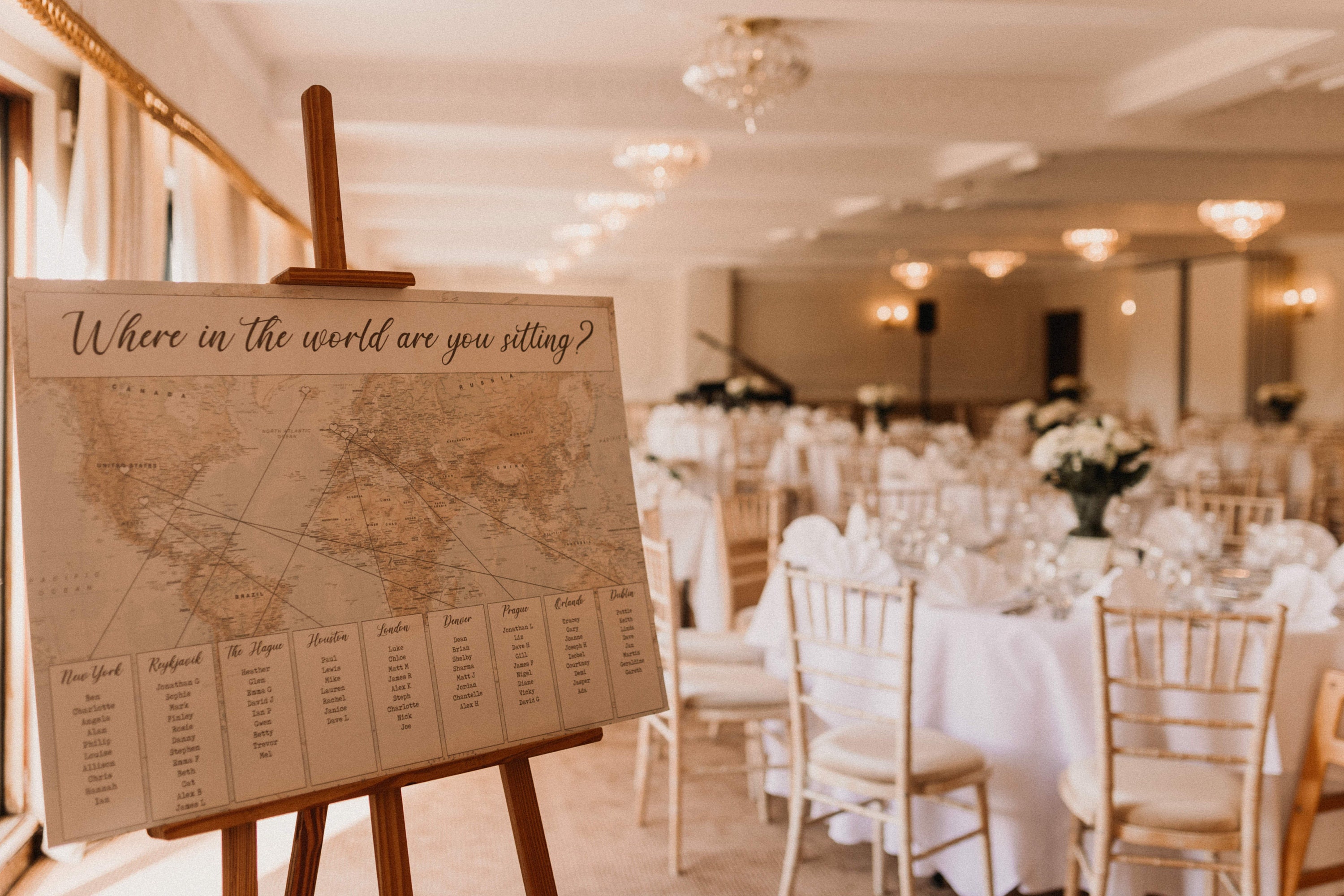 World Map Table Plan Seating Wedding - Etsy UK
