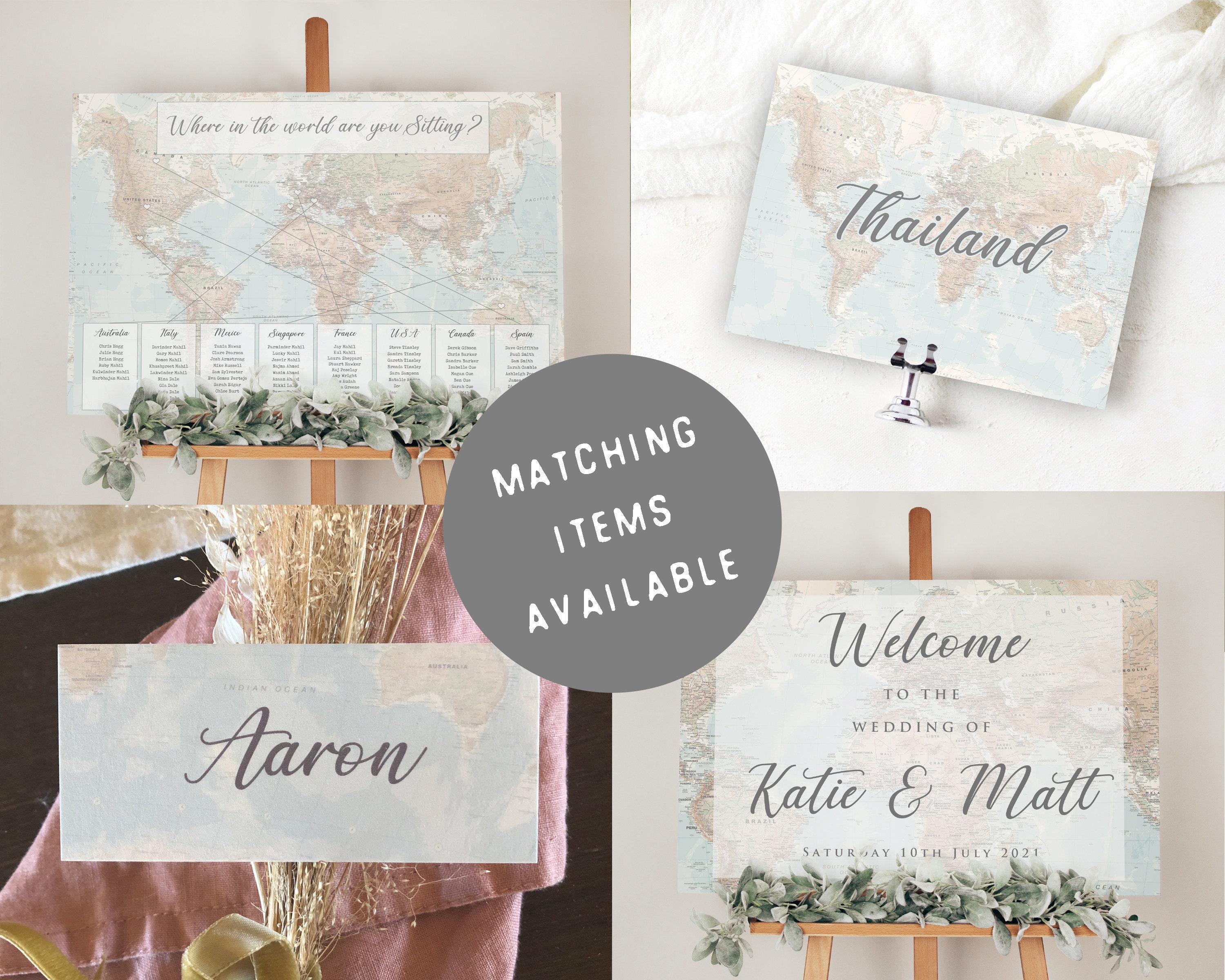World Map Table Plan Seating Wedding - Etsy UK
