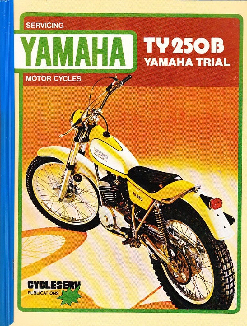 YAMAHA TY250B TY250 Repair Service Workshop Manual 1975 - Etsy