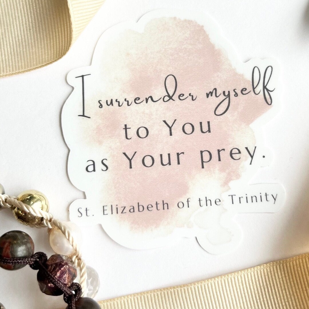 Sticker St Elizabeth of the Trinity | Prayer Waterproof Sticker | Water ...