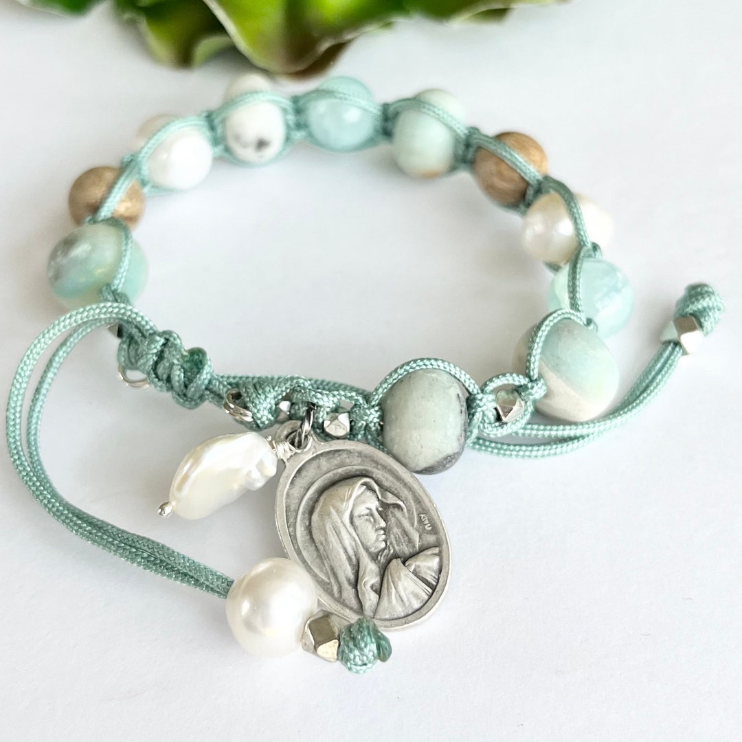 Our Lady of Sorrows St Peregrine Rosary Bracelet Catholic Gift Blessed ...