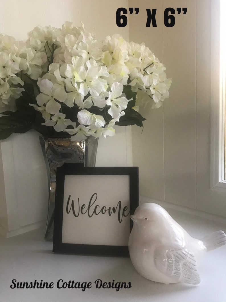 Rustic Handmade Farmhouse Welcome Sign Perfect Entryway Décor for Porch ...