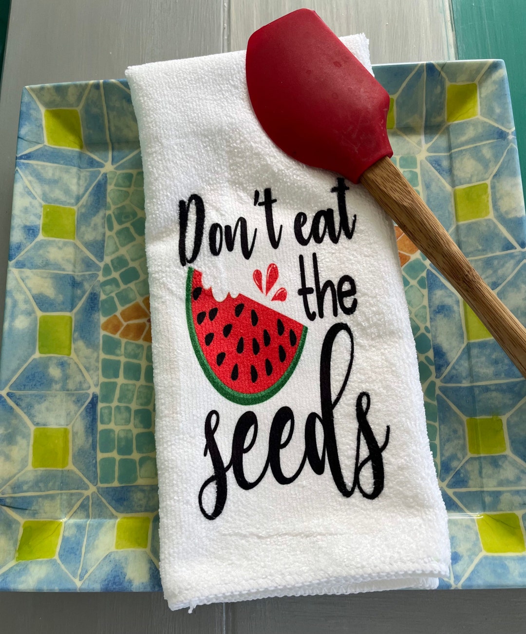 Summer Tea Towels- Funny Tea Towels,-picnic Towel- Dish Towel-summer ...