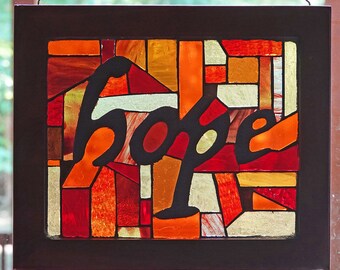 Hope Stained Glass - Etsy