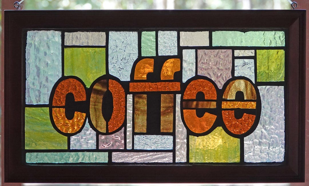 Stained Glass Coffee - Etsy