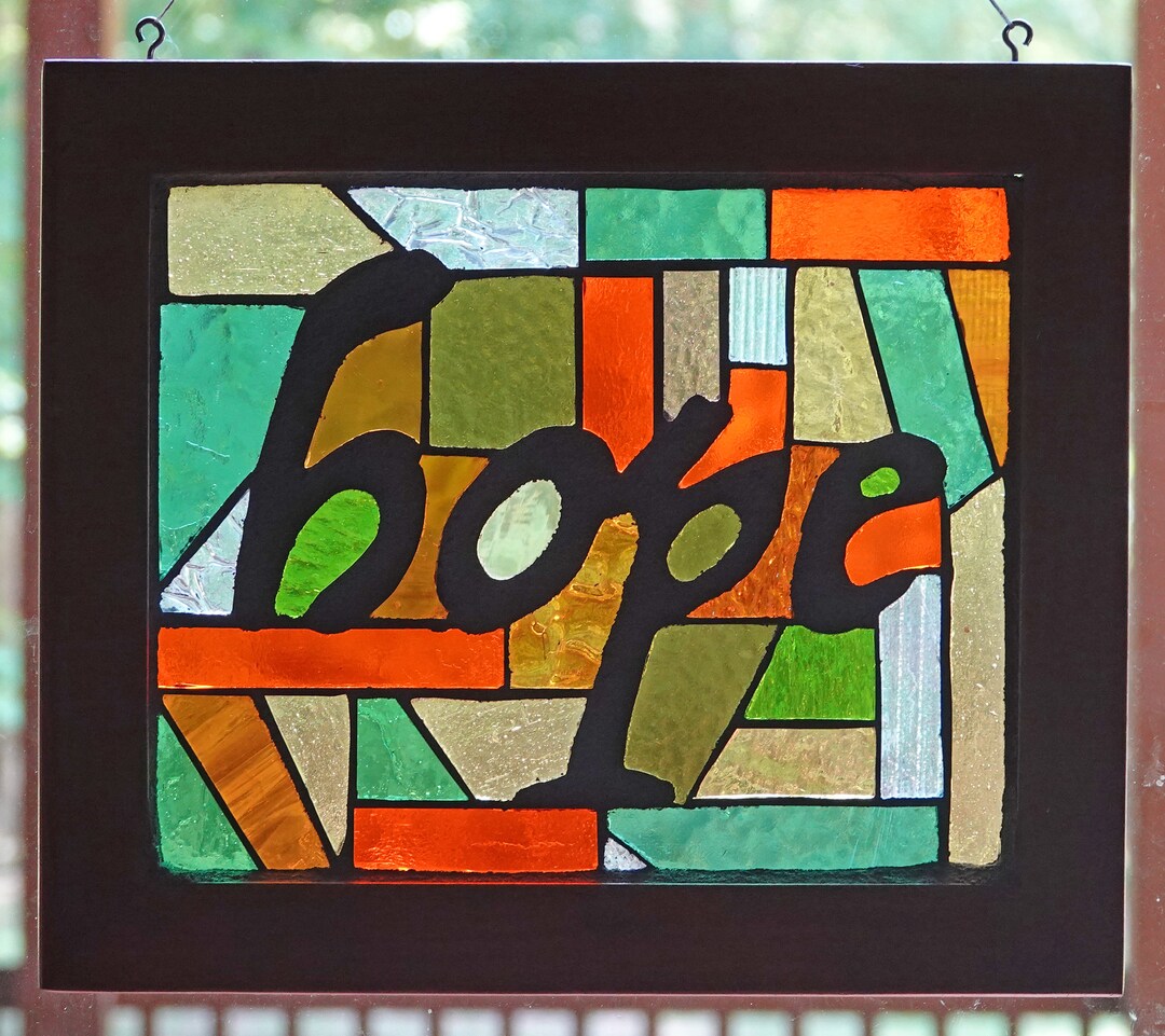 Stained Glass Hope - Etsy