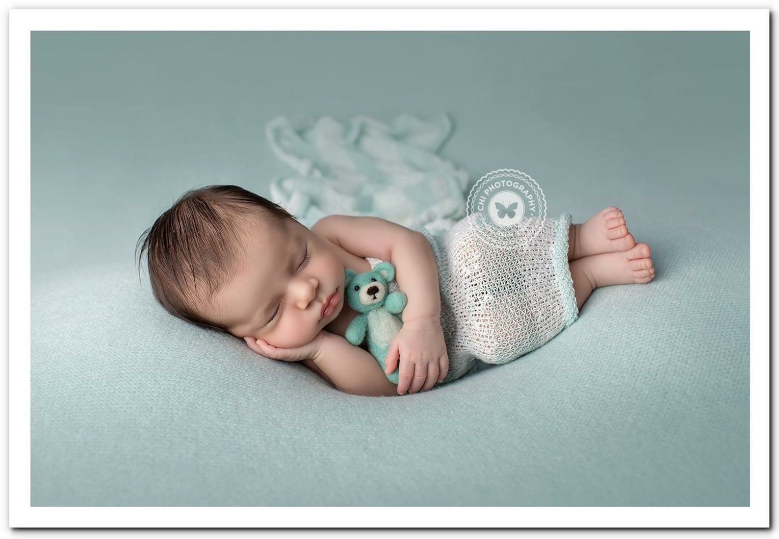 Baby Blue Teddy Bear Stuffy; Newborn Photography Prop; RTS - Etsy