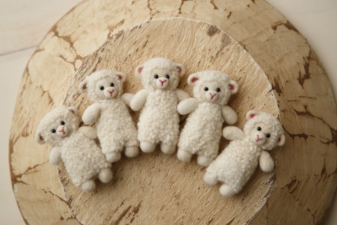 Felted Little Lamb Stuffy Newborn Photography Proprts - Etsy