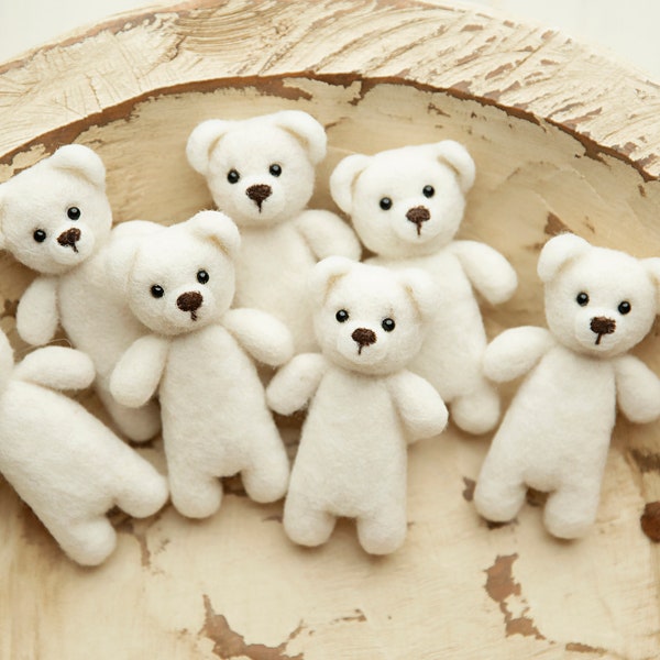 Felt Teddy Bear - Etsy