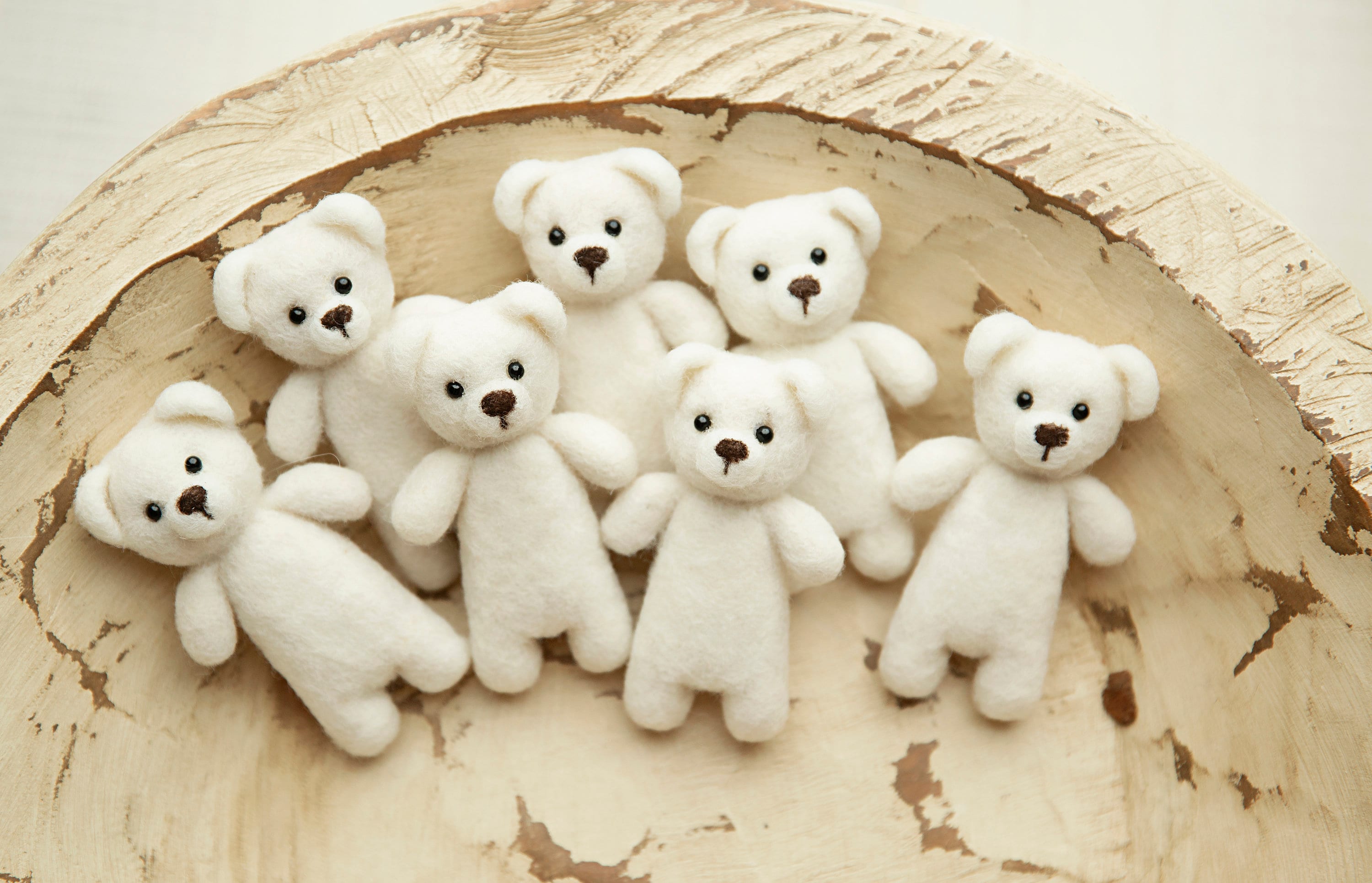 Cream Teddy Bear Stuffy; Newborn Photography Prop; RTS - Etsy