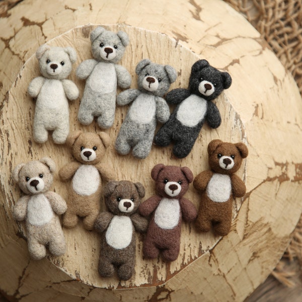 Felt Teddy Bear - Etsy