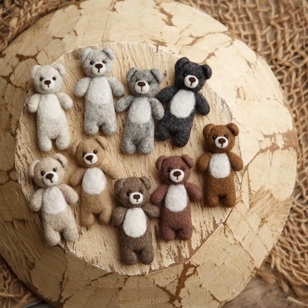Felt Teddy Bear - Etsy