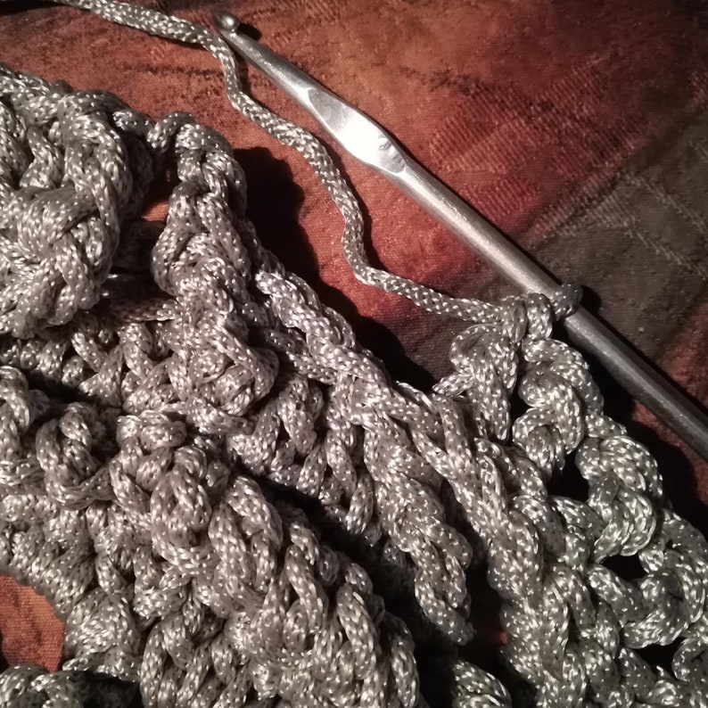 Crochet Doily Rug From Rope ( Cord ) Ulita 80 Cm. 31 In. Knit Round ...