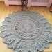 Crochet Doily Rug From Rope Cord Ulita Ulitka Diameter About 43 Inches ...