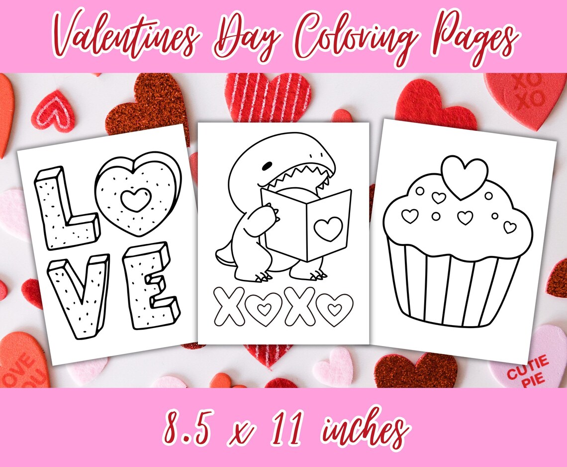 Valentine's Day Coloring Pages Easy to Color Valentine's Day Coloring ...