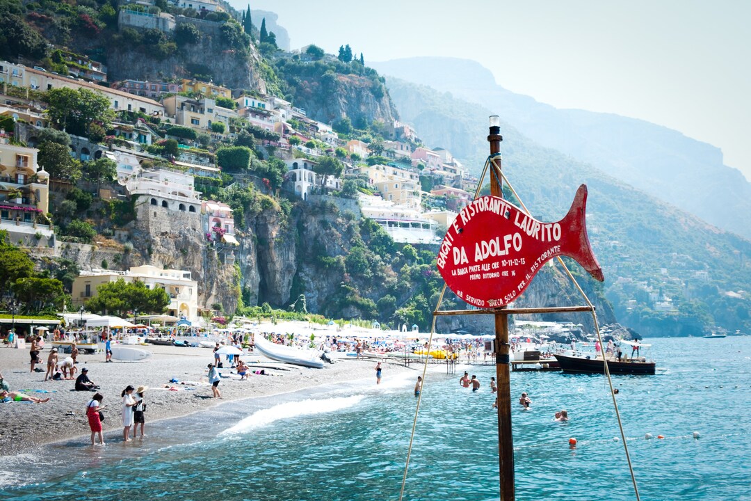Boat Sign, Beach, Positano, Italy 2019. - Etsy