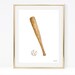 Baseball Bat and Ball Watercolor Wall Art, Wall Decor, Nursery Art ...
