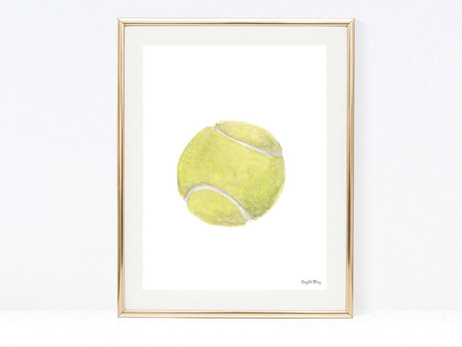 Tennis Ball Watercolor Wall Art Wall Decor Nursery Art - Etsy