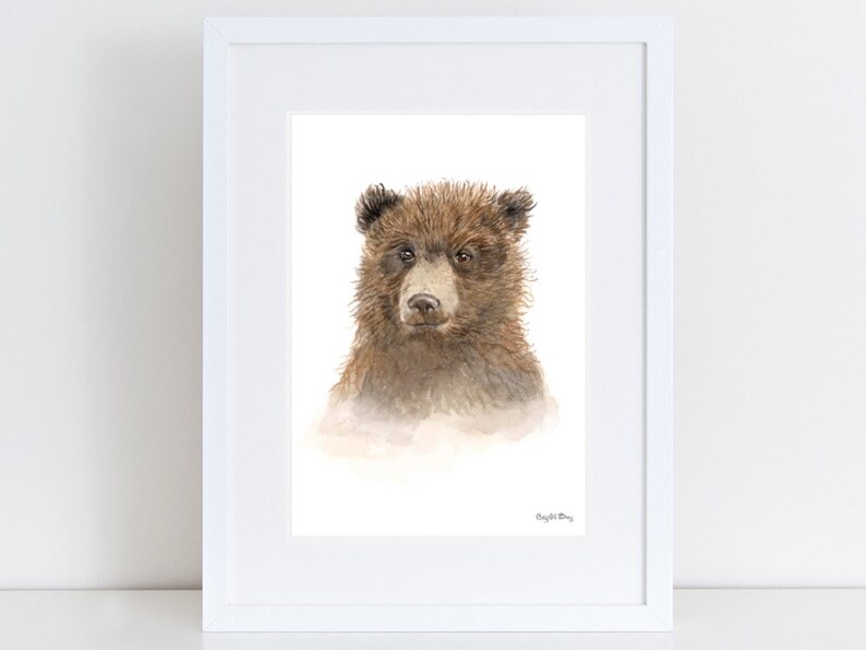 Mama Bear & Bear Cubs Set 3 Nursery Art Print Boys Room | Etsy