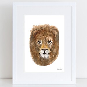 Lion Dad & Cub Set 2 Nursery Art Print, Boys Room, Girls Room ...