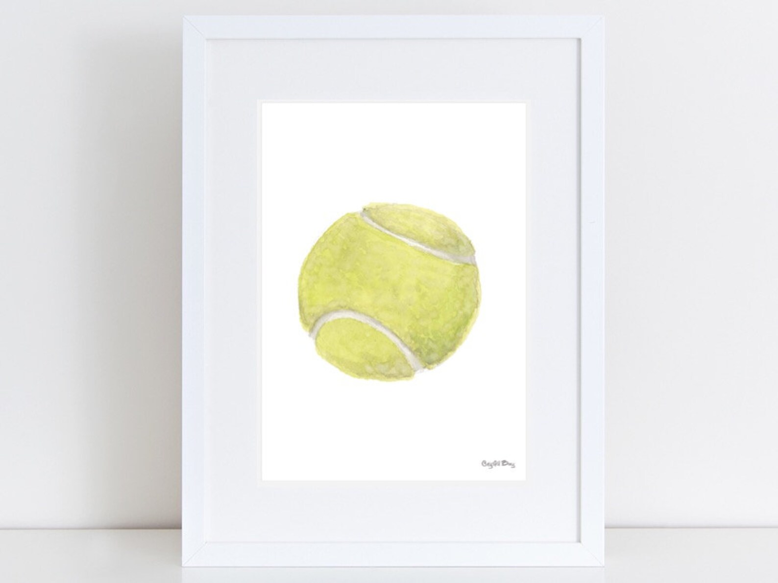 Tennis Ball Watercolor Wall Art Wall Decor Nursery Art - Etsy