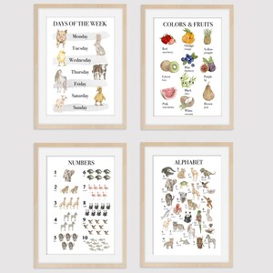 Animal Alphabet ABC Watercolor, Kids Room Art, Nursery Art, Animal Art ...