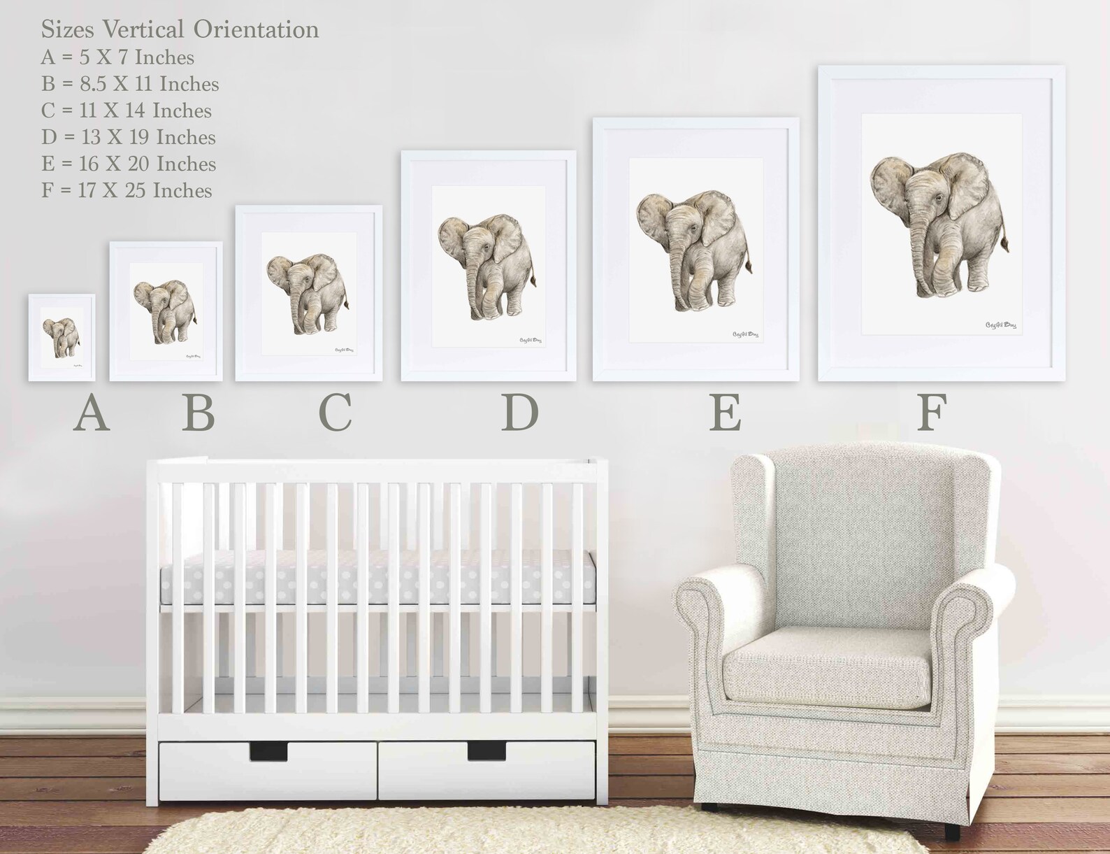 Elephant Carousel Girls Room Nursery Art Print Watercolor - Etsy