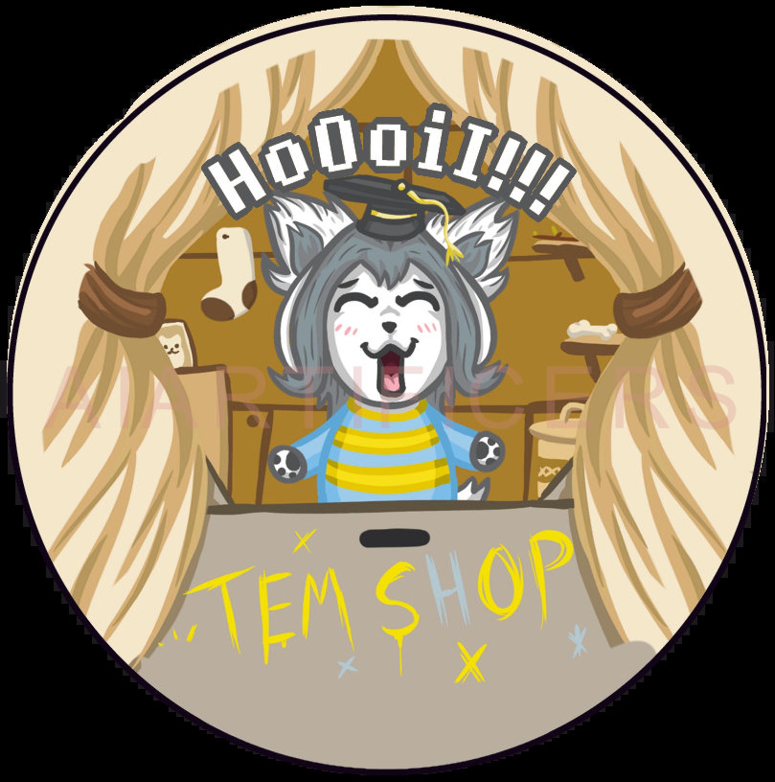 Undertale Tem Shop 2.25 Pinback Button - Etsy