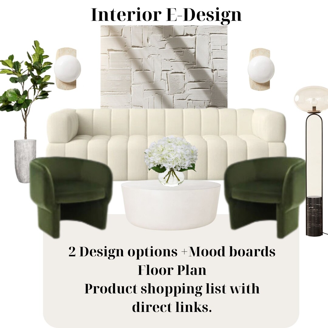 Digital Interior Design Service Custom Interior E-design Service Mood ...