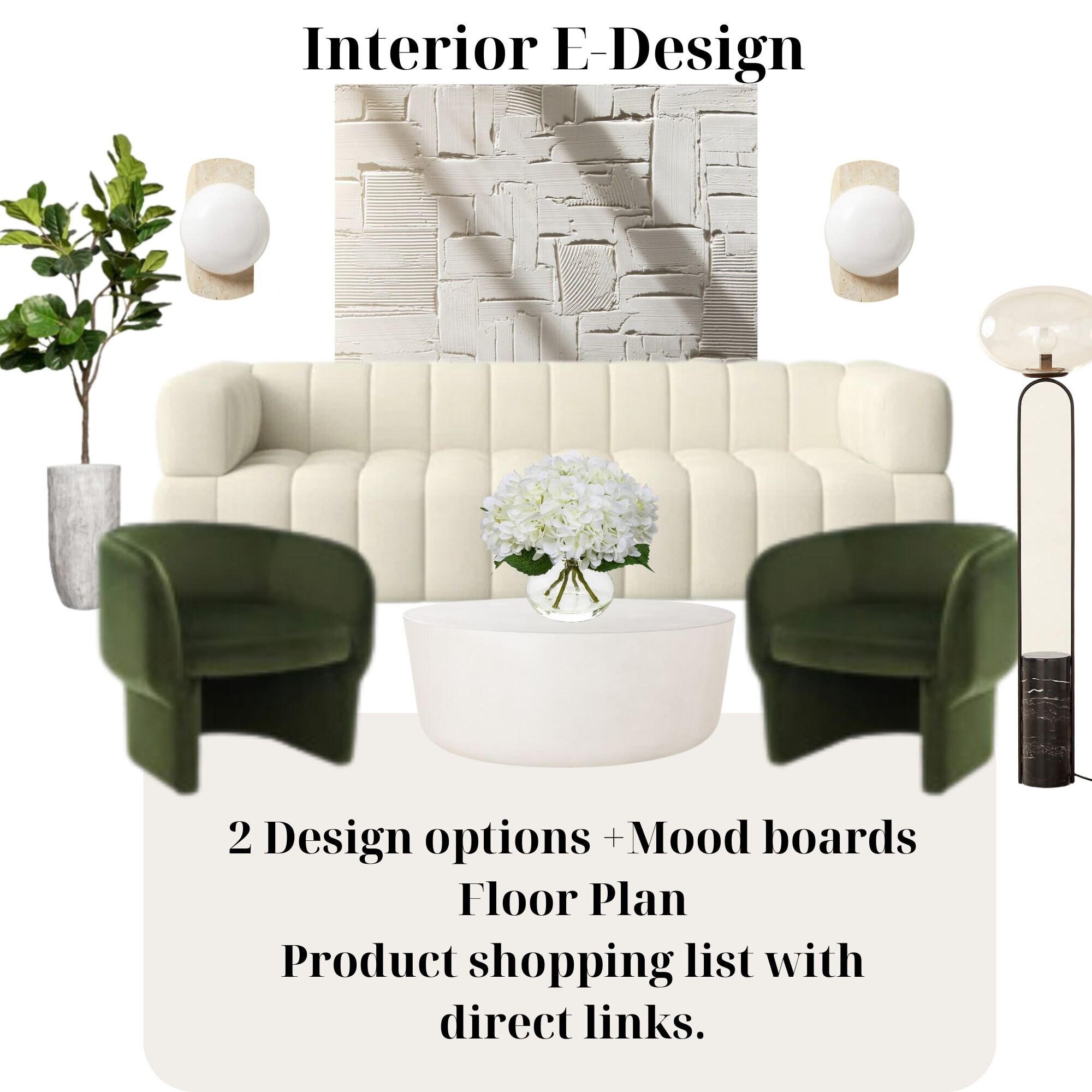 Digital Interior Design Service Custom Interior E-design Service Mood ...