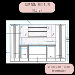 Custom Built-in Design Interior Design E-design Service Custom Design ...