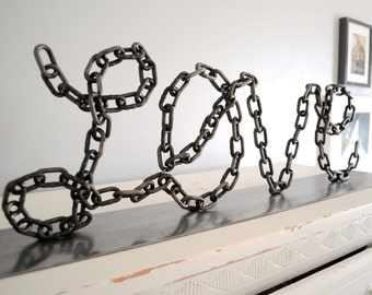 Welded chain art | Etsy