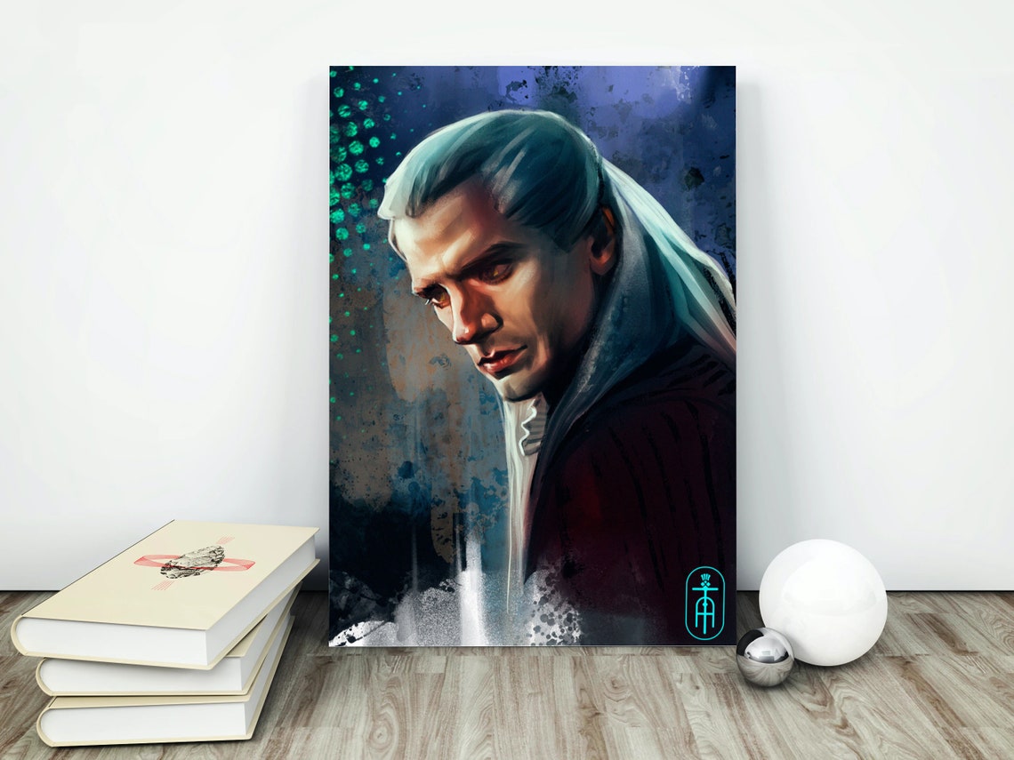 Geralt of Rivia From the Witcher. Henry Cavill Portrait of Geralt the ...